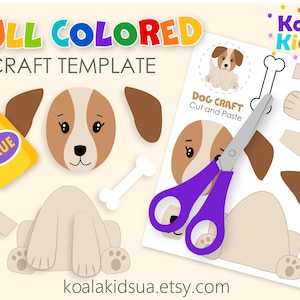 Jack Russell Terrier Craft: Cut & Paste Puppy Activity Dog Paper ...