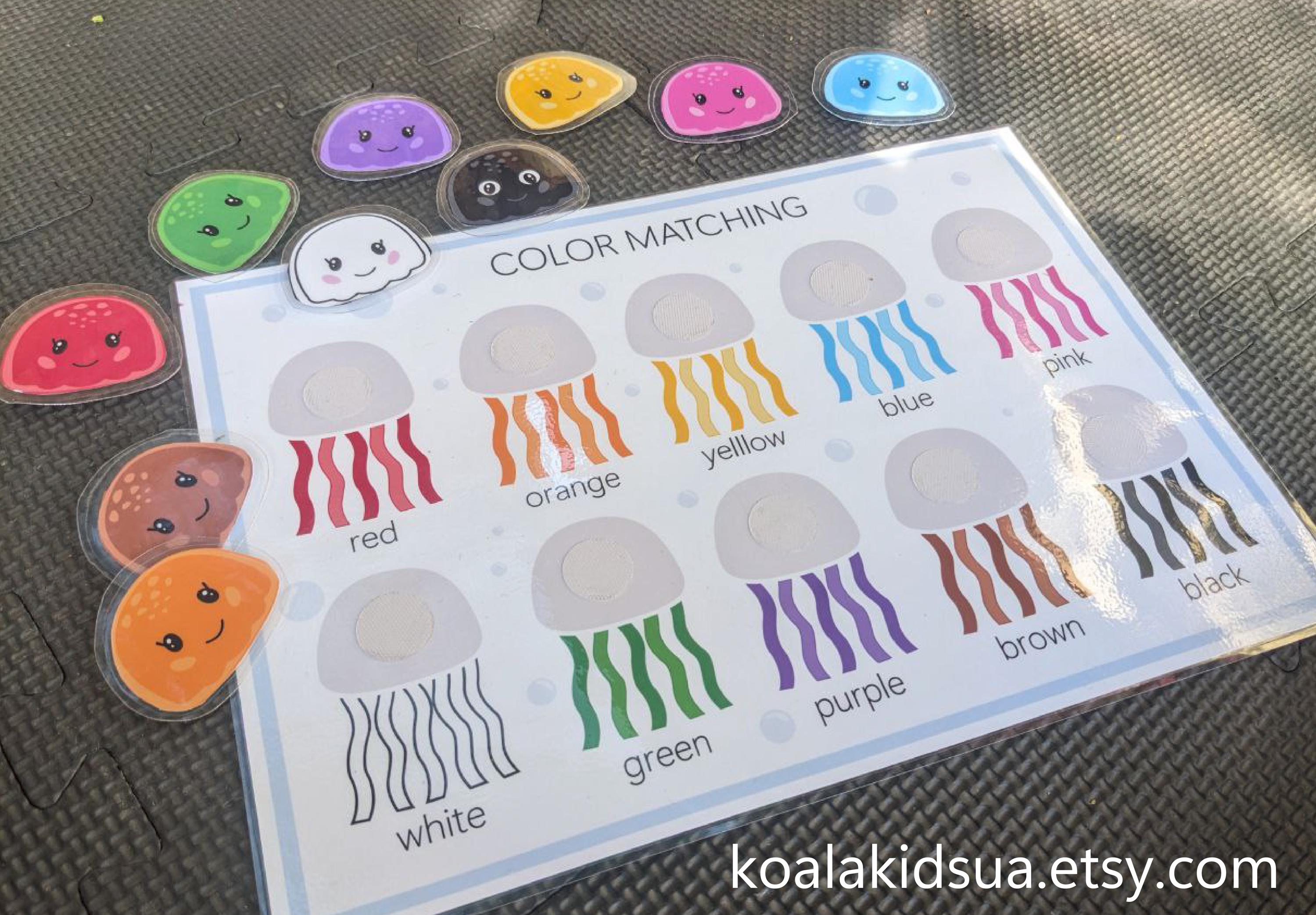 Matching Color | Colored Jellyfish | Sorting KIDS Toddler Game | Summer ...