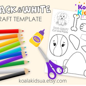 Dog Craft for Kids | Jack Russell Terrier | Pets Activities | Cut ...