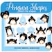 Penguin Shapes Matching Game: Winter Preschool Printable (digital ...