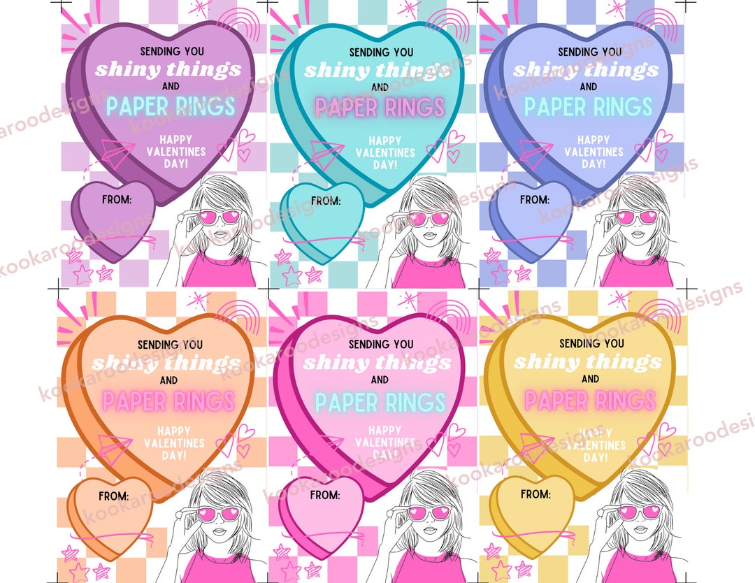 DIGITAL DOWNLOAD | Easy Print | Printable | Swiftie Valentines | Taylor ...