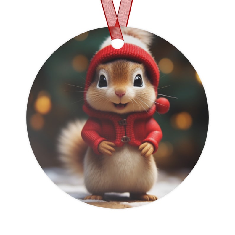 Chipmunk Christmas Tree Ornament (in Stock) Version 3 - Etsy