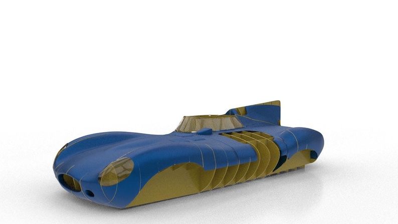JAGUAR D TYPE BLUEPRINT Body Buck Scale 1 1 Replica - Etsy