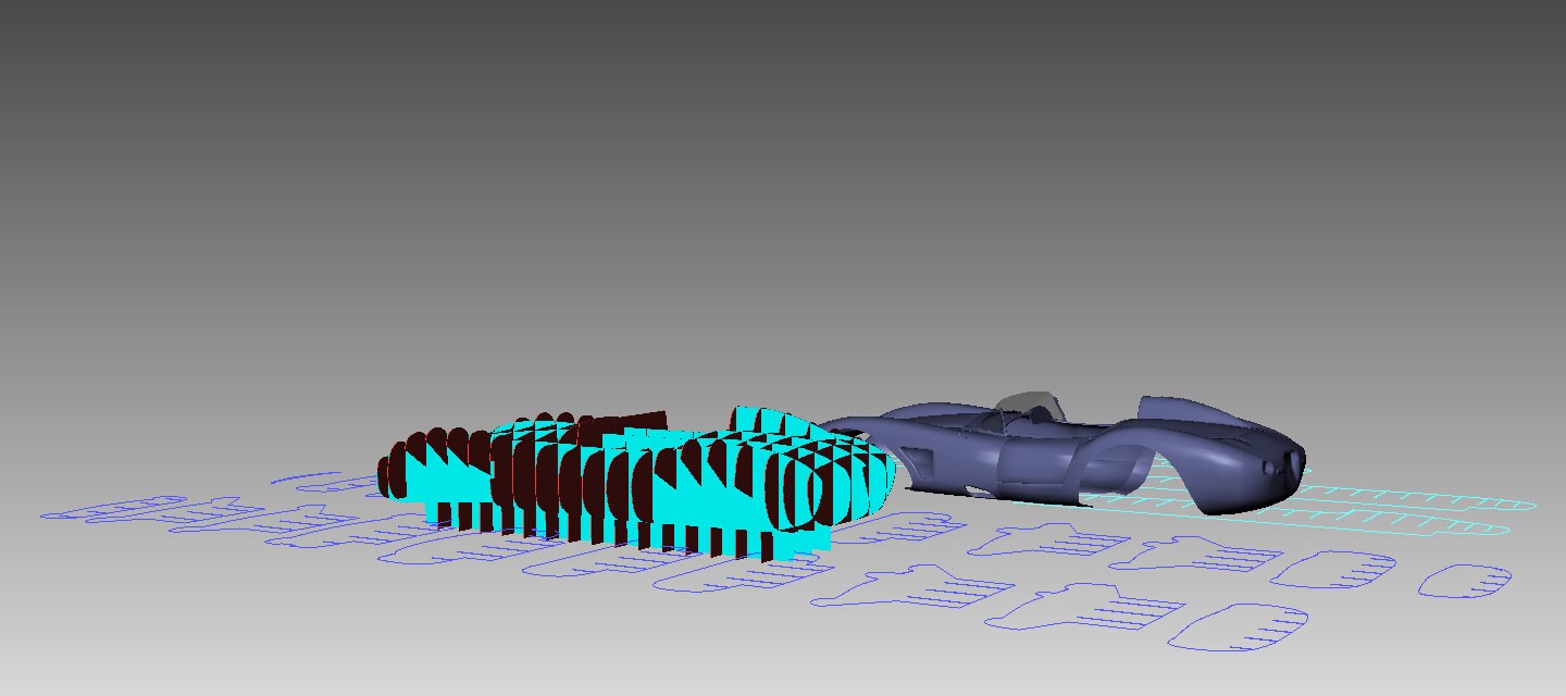 FERRARI TRC 500 BLUEPRINT Body Buck - Etsy