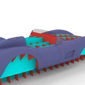 FERRARI TRC 500 BLUEPRINT Body Buck - Etsy