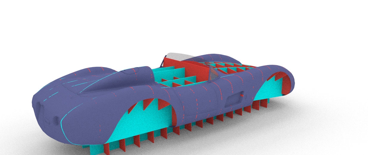 FERRARI TRC 500 BLUEPRINT Body Buck - Etsy