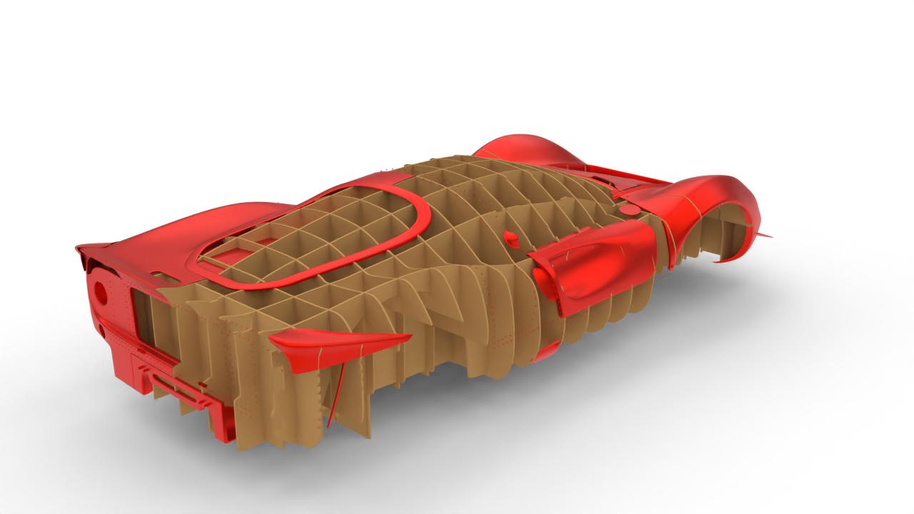 FERRARI 330 P4 BLUEPRINT Body Buck Replica Plans Scala 1 1 - Etsy