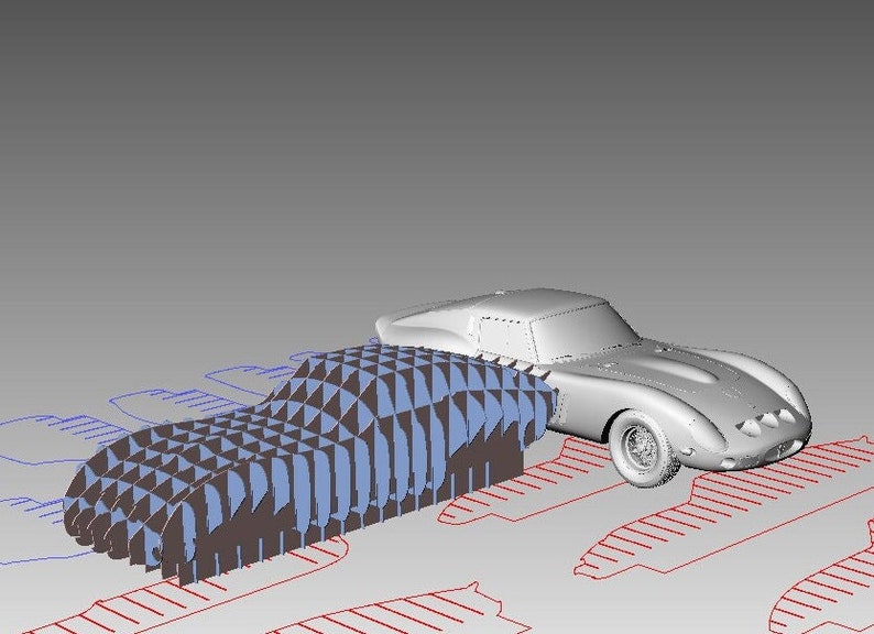 FERRARI 250 GTO BLUEPRINT Body Buck - Etsy