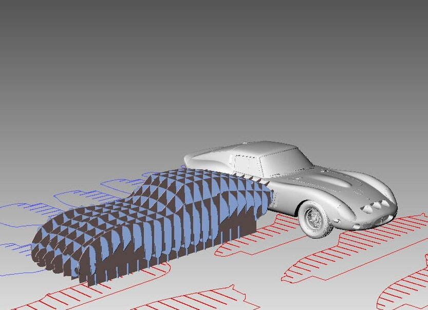 FERRARI 250 GTO BLUEPRINT Body Buck - Etsy