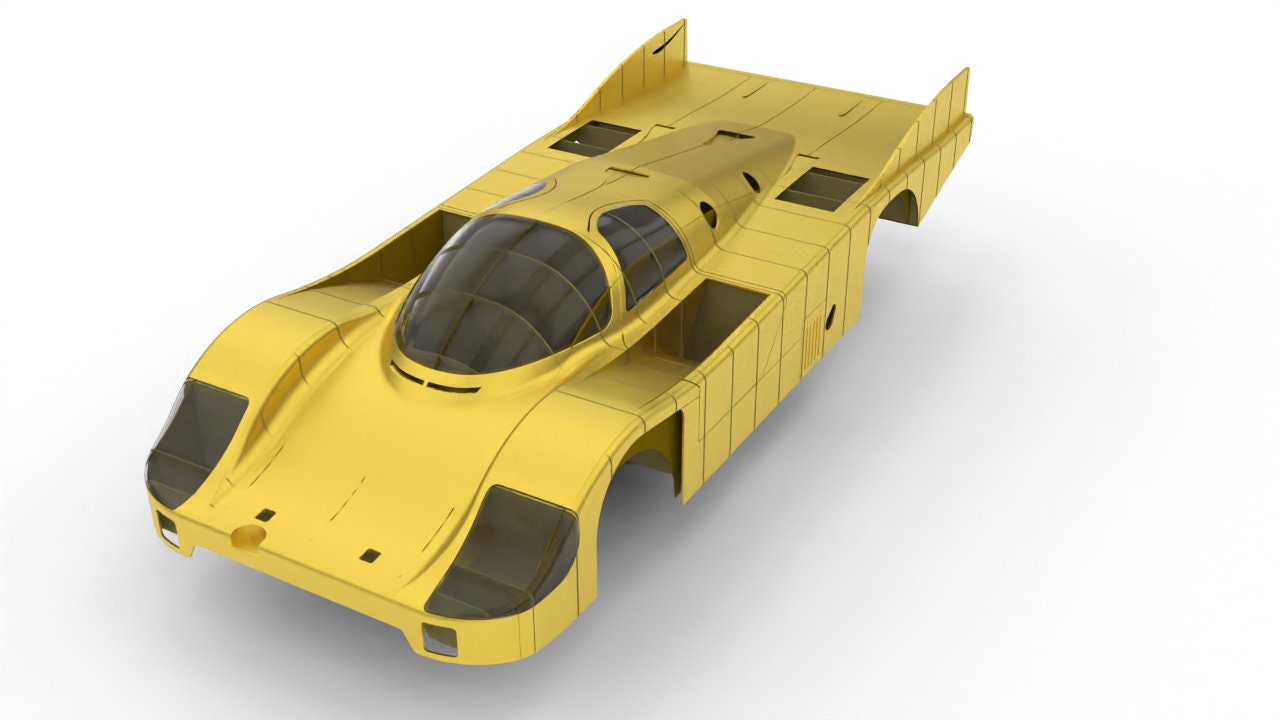 PORSCHE 956 Body Buck Blueprint Plans Car Replica Scale 1 1 Classic Car ...