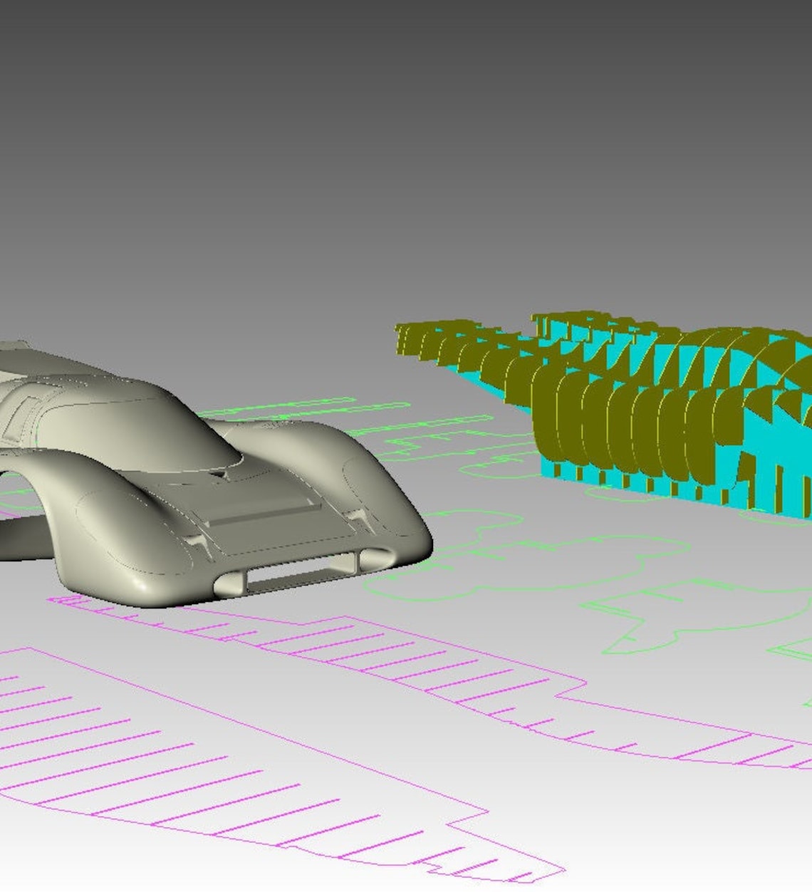 PORSCHE 917K BLUEPRINT Body Buck Scale 1 1 Replica Plans - Etsy