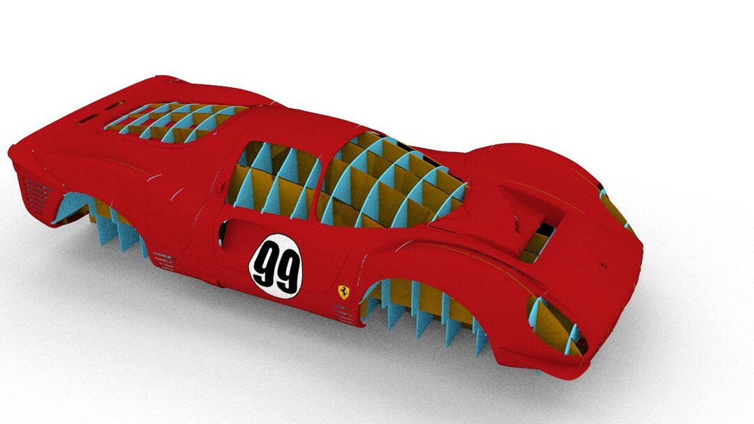 FERRARI 330 P4 BLUEPRINT Body Buck - Etsy