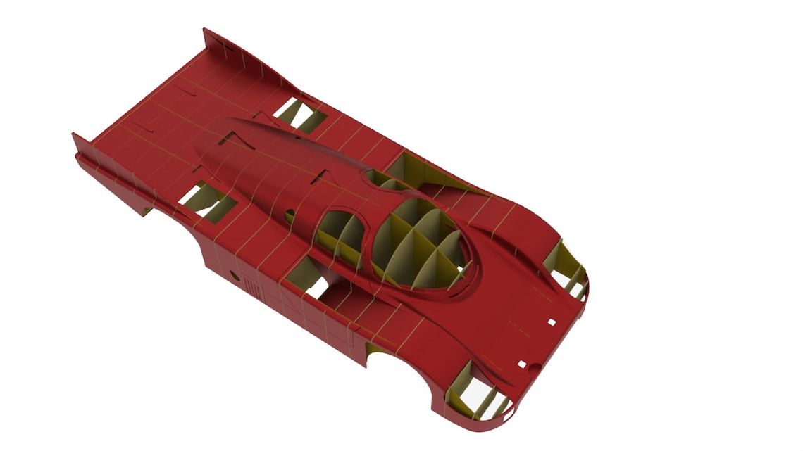 PORSCHE 956 Body Buck Blueprint Plans Car Replica Scale 1 1 Classic Car ...