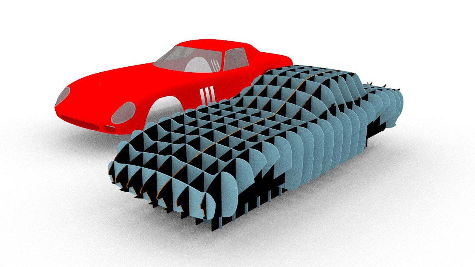 FERRARI 250 GTO II Blueprint Body Buck - Etsy