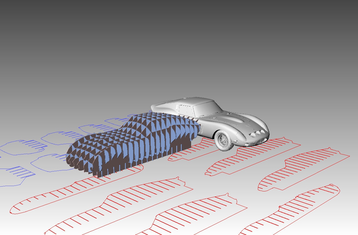 FERRARI 250 GTO BLUEPRINT Body Buck - Etsy
