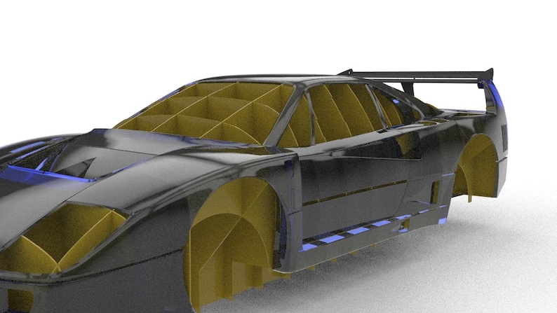 Ferrari F40 LM (PONTIAC FIERO Base)! Smaler Ferrari F40 Using Pontiac ...