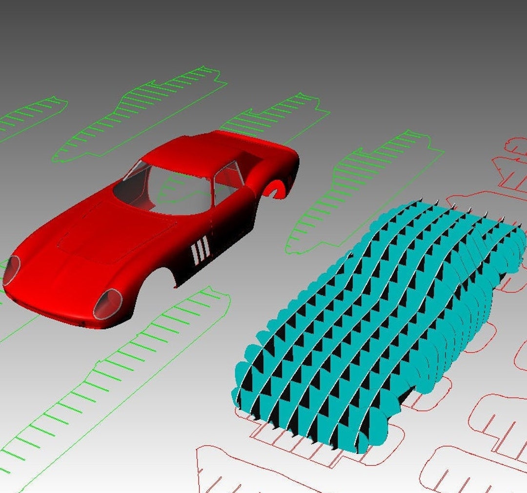 FERRARI 250 GTO II Blueprint Body Buck - Etsy