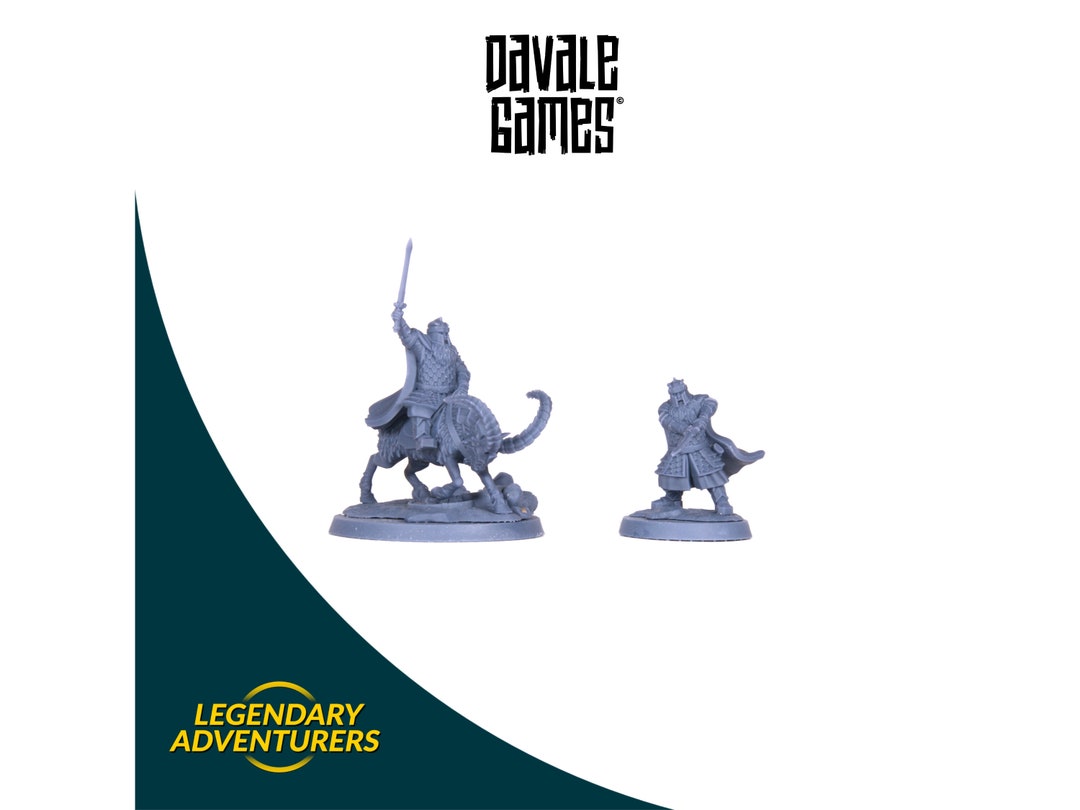 Silver Goat Dwarves Captain on Goat and Foot - Etsy