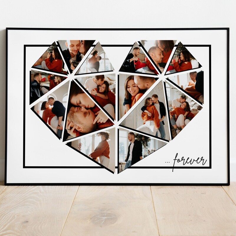 Heart Photo Collage - Etsy