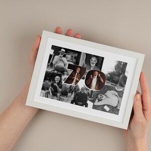 70 Photo Collage | Canva Template | Printable Personalized Wall Art ...