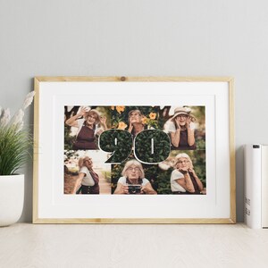 90 Photo Collage | Canva Template | Printable Personalized Wall Art ...