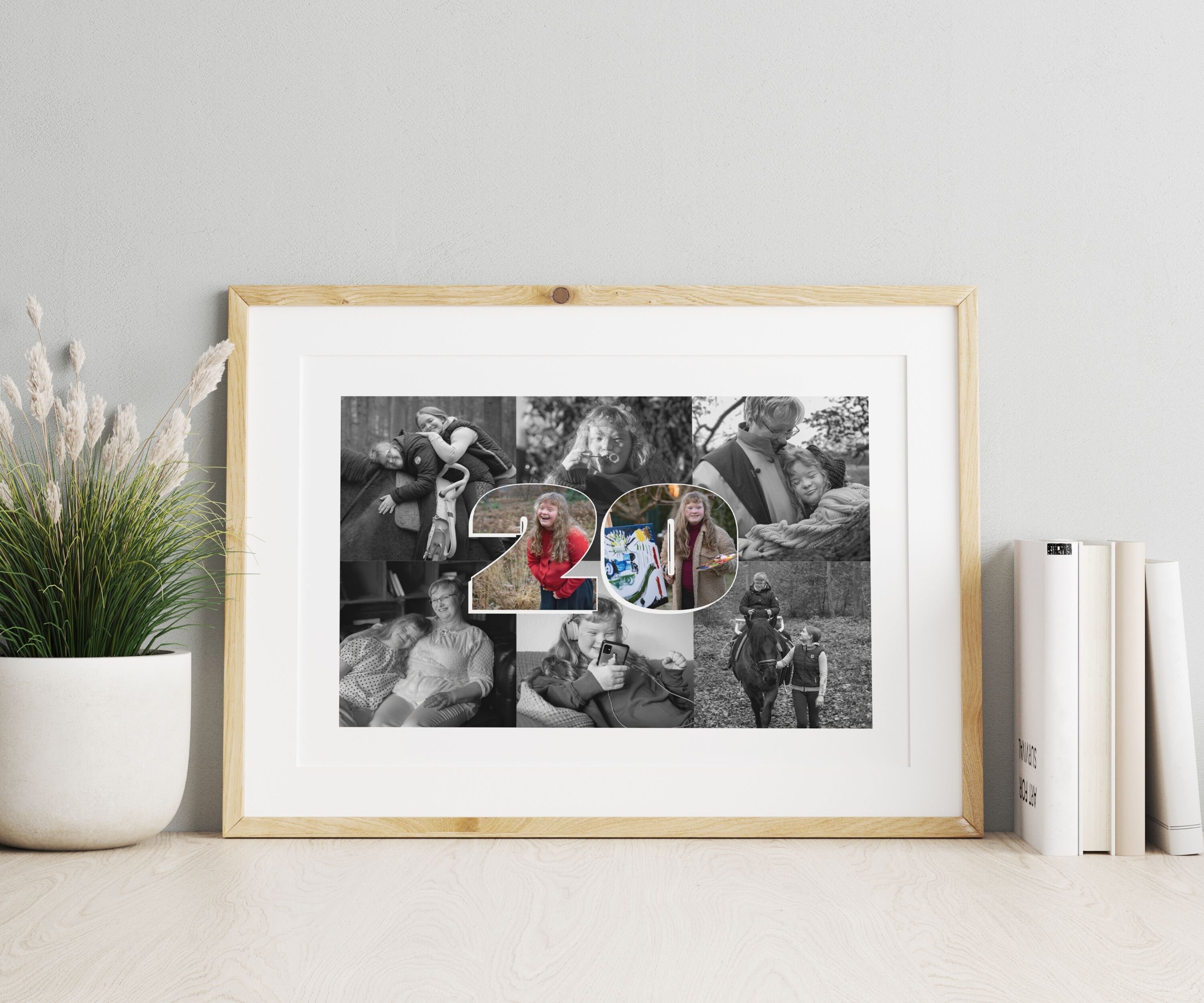 20 Photo Collage | Canva Template | Printable Personalized Wall Art ...