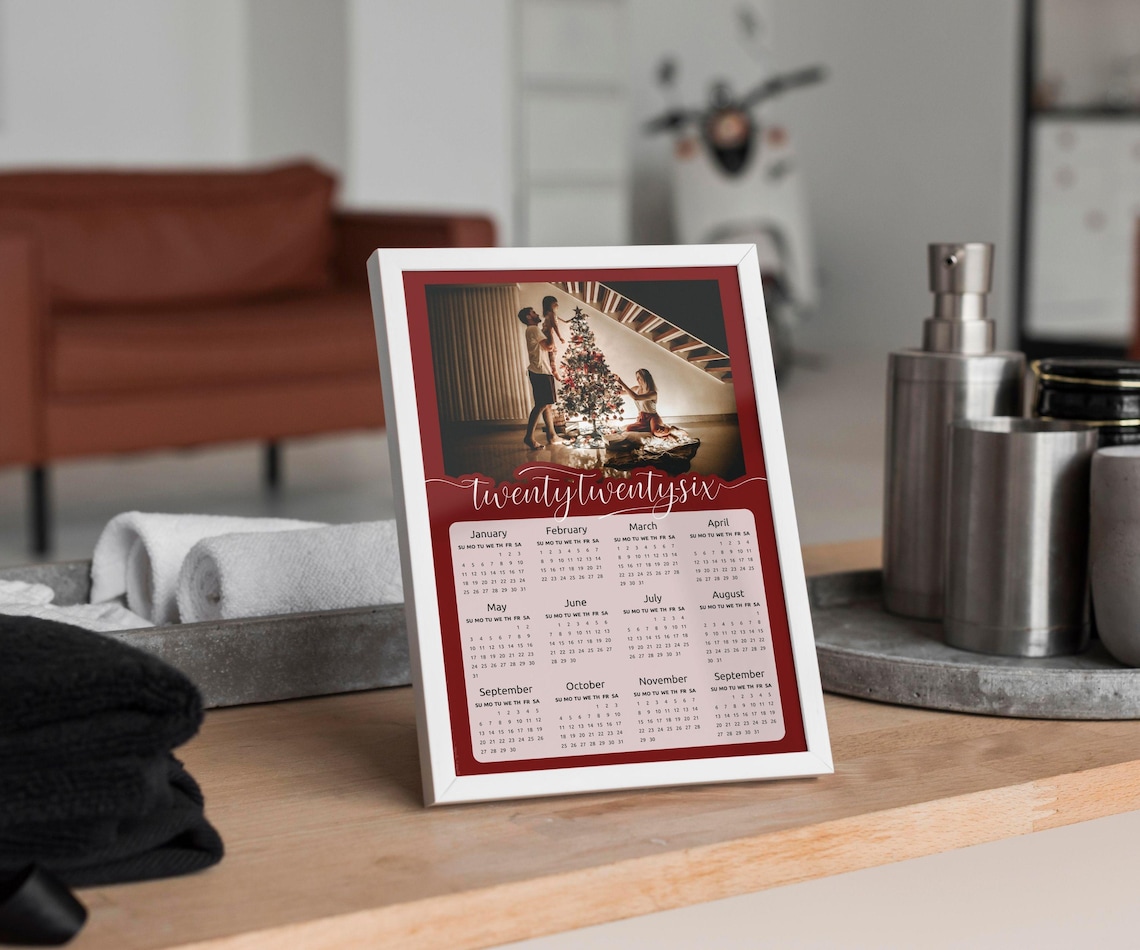 2026 Photo Calendar: TWENTY TWENTY-SIX – One-photo Layout (canva ...