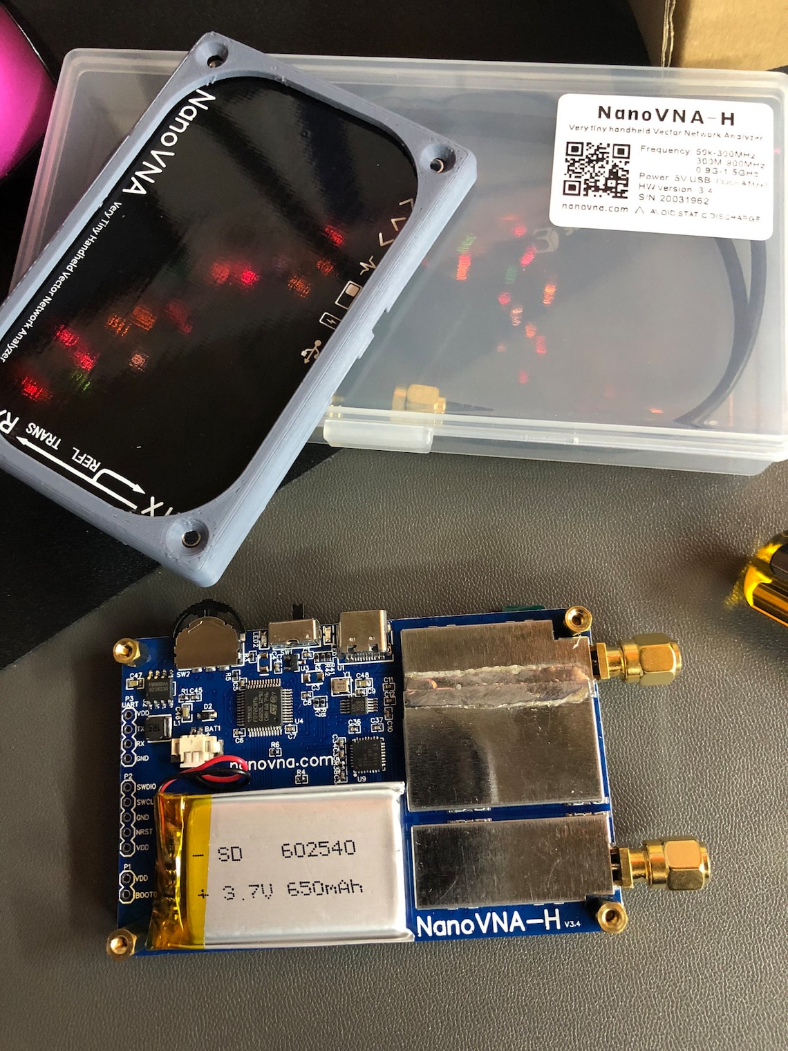 Robust 3D Printed Case for Nano VNA-H (ver. 3.4) - Durable Tough PLA ...