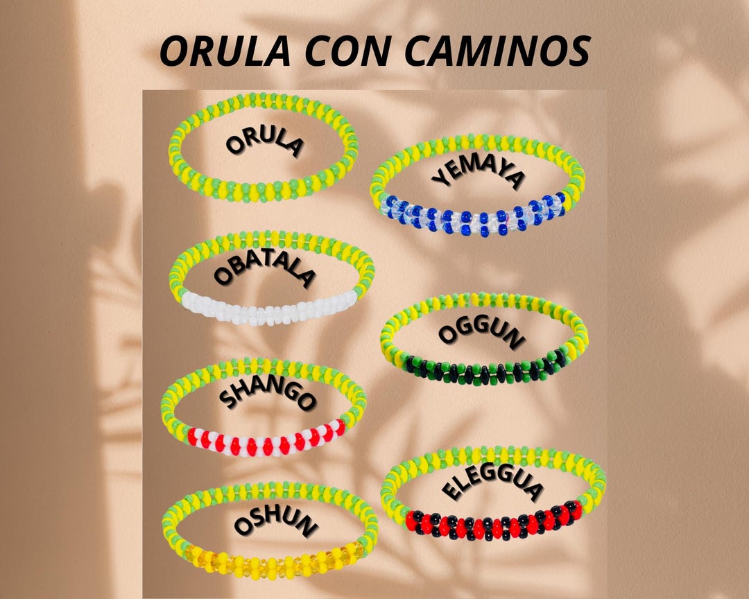 Ilde Orula Yoruba Religion/elastic Bracelet/czech Beads/differents ...