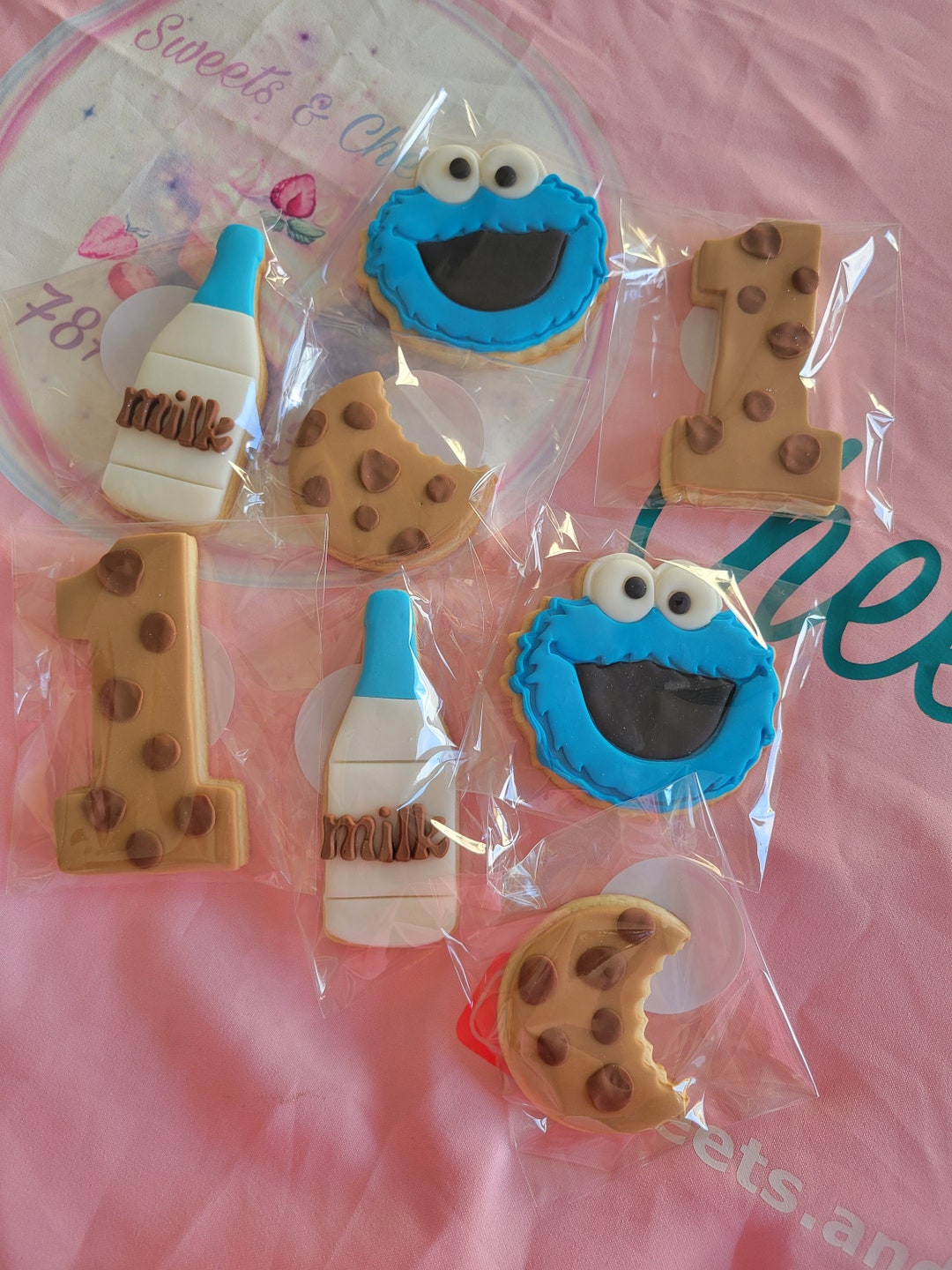 Cookie Monster Decorated Cookies - Etsy