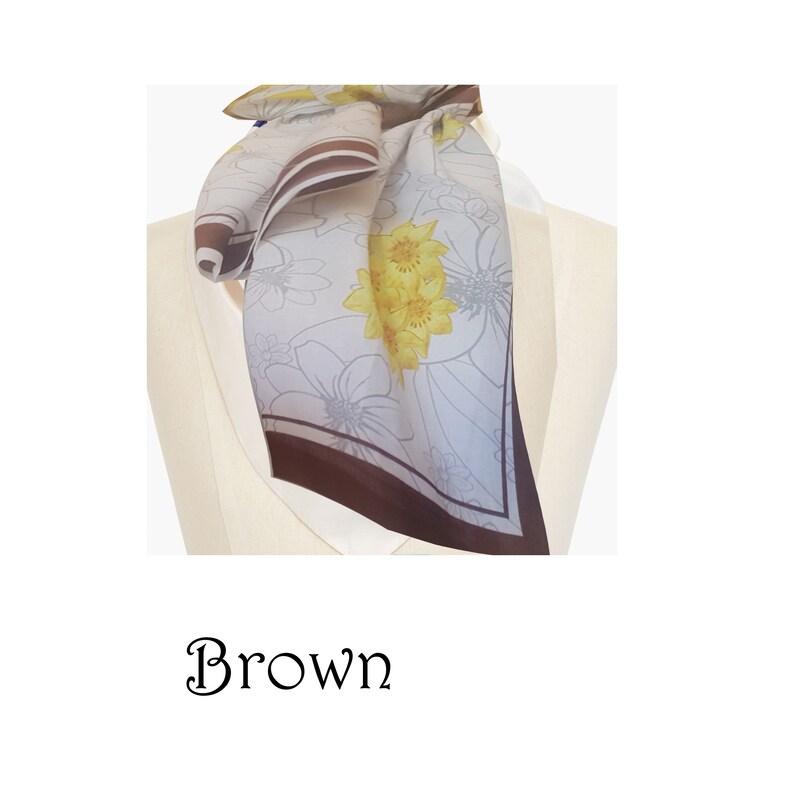 Adey Abeba Flowers Scarf Rectangle Lightweight Flora Gift - Etsy UK