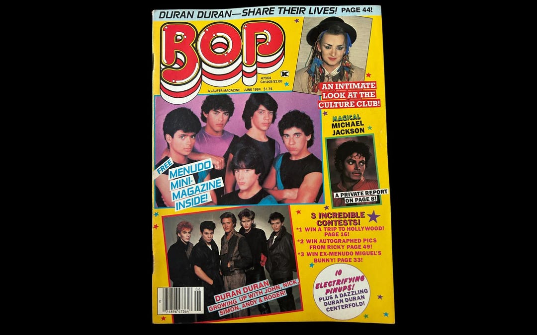 1984 BOP Magazine | June 1984 | Michael Jackson | Duran Duran | Cyndi ...