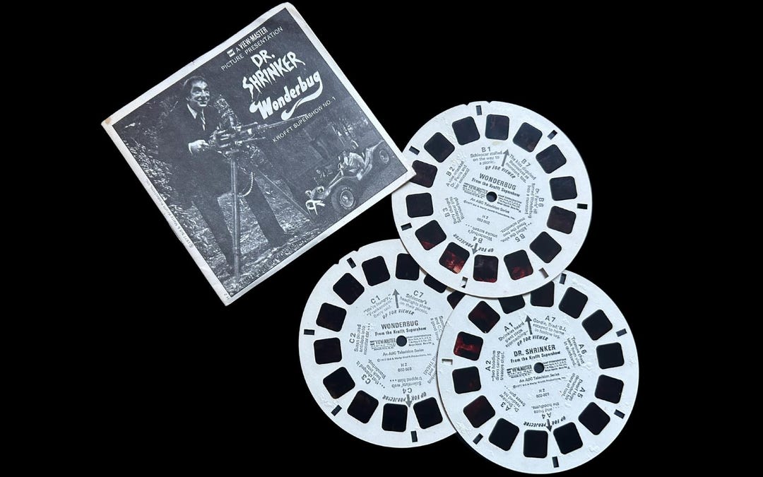 Dr Shrinker & Wonderbug Krofft Supershow 3‑reel Viewmaster Set | 1970s ...