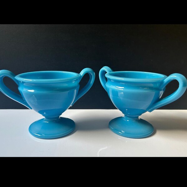 Turquoise Milk Glass - Etsy