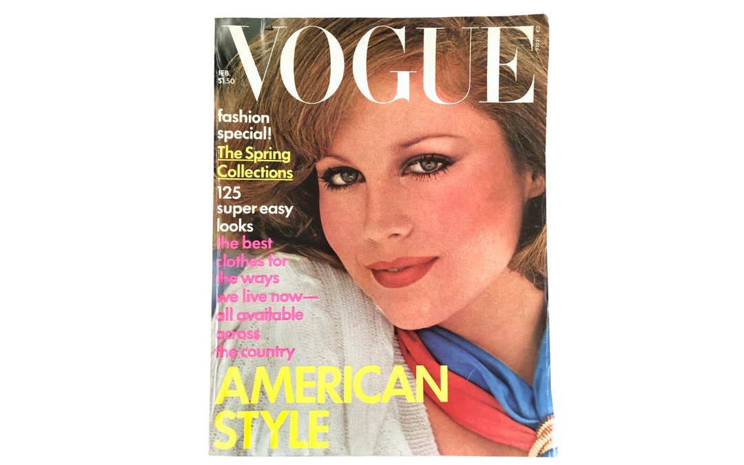 1976 VOGUE Magazine February 1976 Vogue Magazine - Cover: Rosie Vela I ...