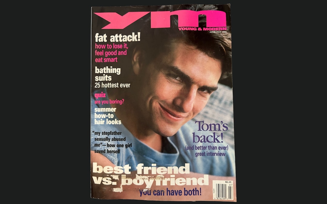 1992 YM Magazine | Cover: Tom Cruise | June/july 1992 | Brad Pitt ...