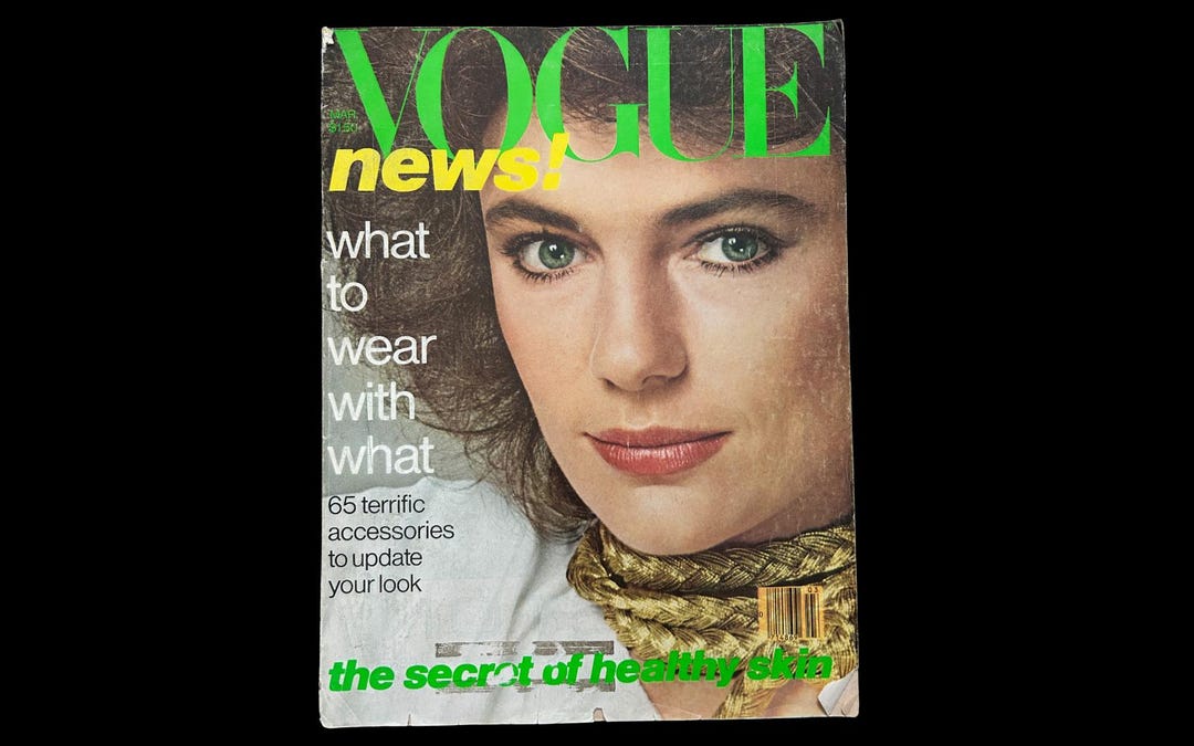 1978 VOGUE Magazine | Cover: Jacqueline Bisset | March 1978 | Patti ...