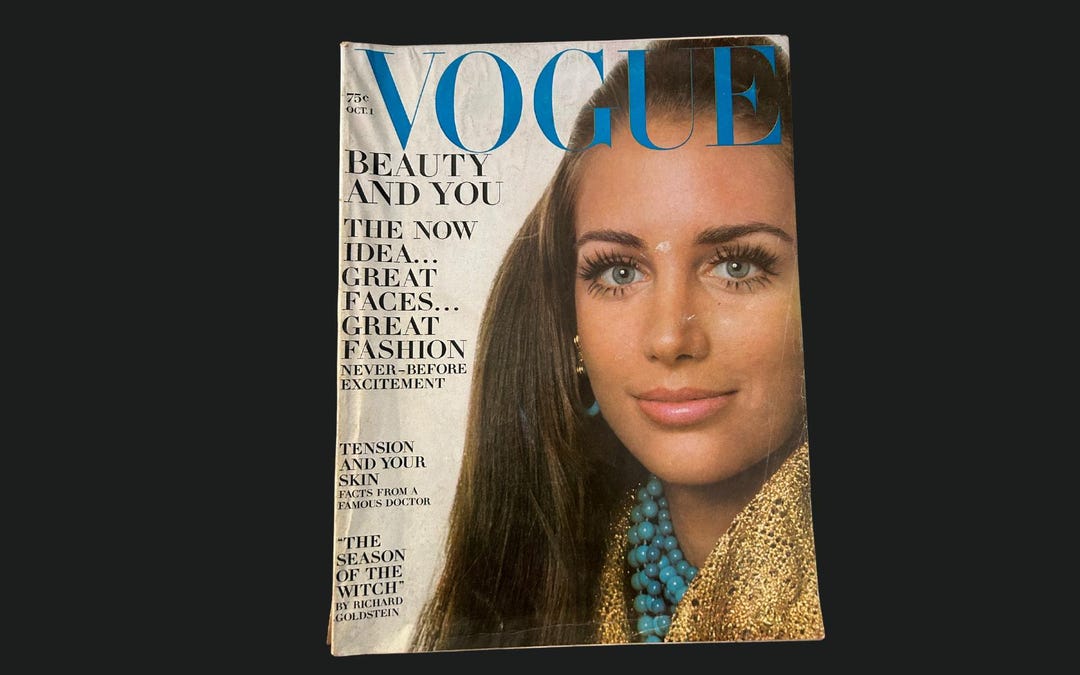 1968 VOGUE Magazine | Cover: Windsor Elliott | October 1, 1968 | Moyra ...