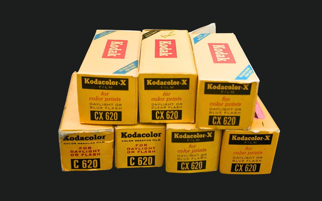 1960s Kodak KODACOLOR-CX620 Film Boxes (1960s–1973) New Old Stock ...