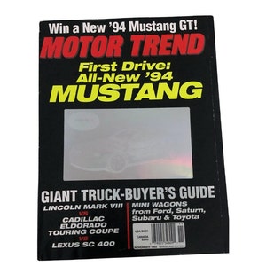 90's FORD MUSTANG Magazine Lot: Motor Trend Nov '93 | Car & Driver Dec ...