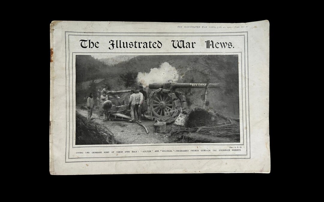 1915 ILLUSTRATED WAR NEWS Magazine January 27, 1915 WW1 Issue WW1 ...