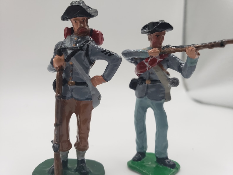 Set of 10 American Civil War Lead Model Soldier Set Confederate Army ...