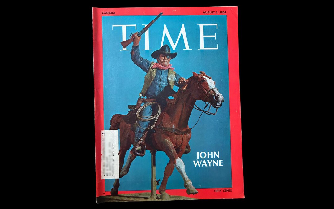 TIME MAGAZINE August 8, 1969 Canadian Edition | Cover: John Wayne ...