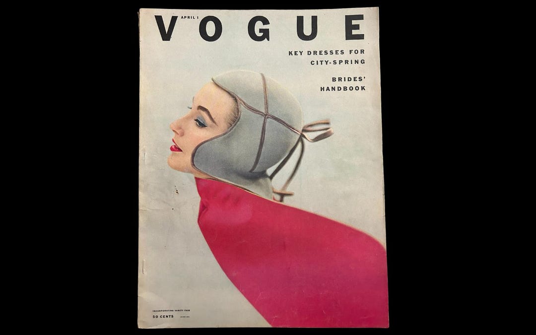 1952 VOGUE Magazine | Cover : Sue Jenks | April 1, 1952 | Brides ...