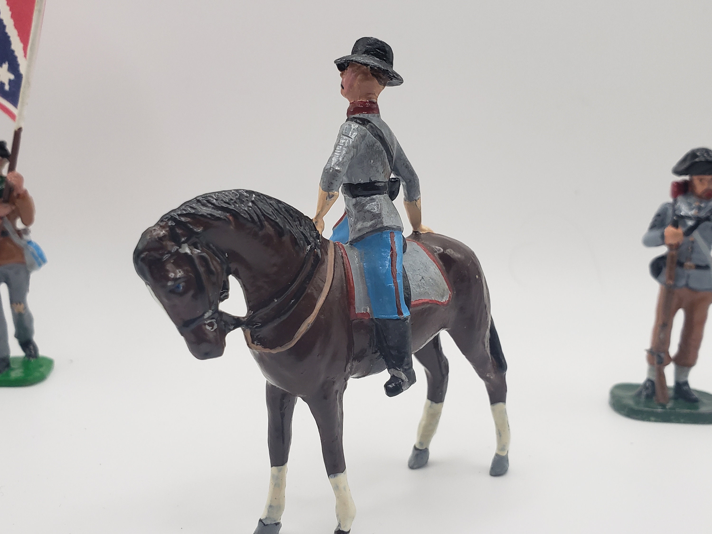 Set of 10 American Civil War Lead Model Soldier Set Confederate Army ...