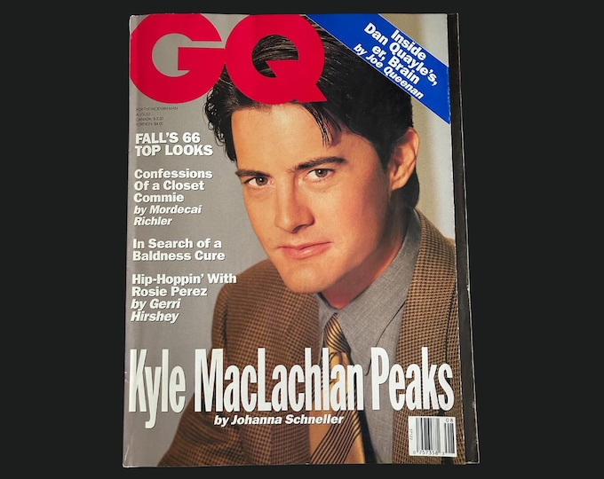 1992 GQ Magazine | Cover: Kyle Maclachlan | August 1992 | Gentleman's ...