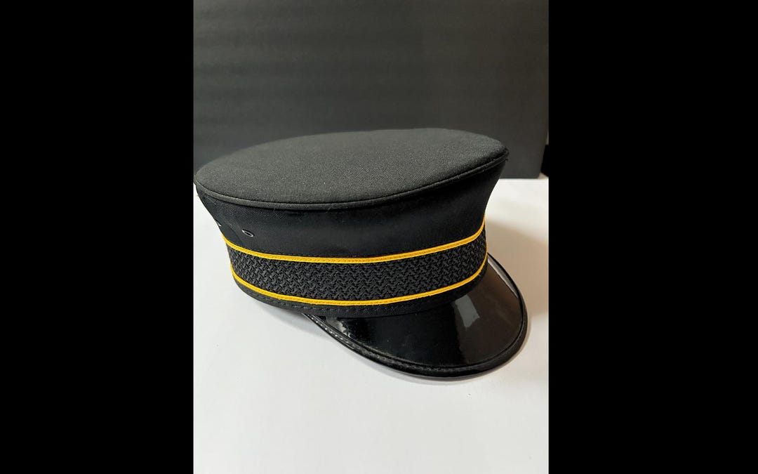 Vintage Conductor Hat Trainman Cap ACTWU Made in USA Uniform Hat ...
