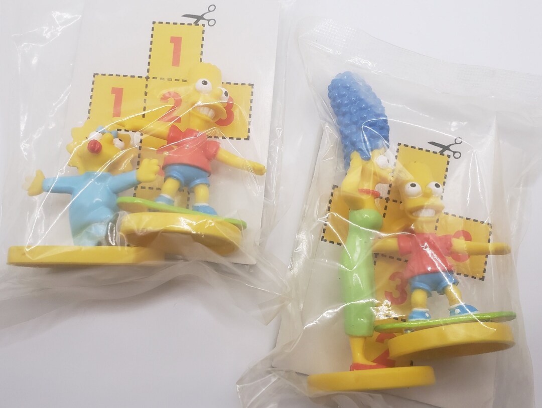 Vintage Simpson's Figures Sealed Package Kellogg’s Premium Promo Cereal ...