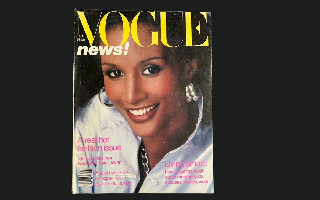 1981 VOGUE Magazine I January 1981 Issue I Cover: Beverly Johnson I ...