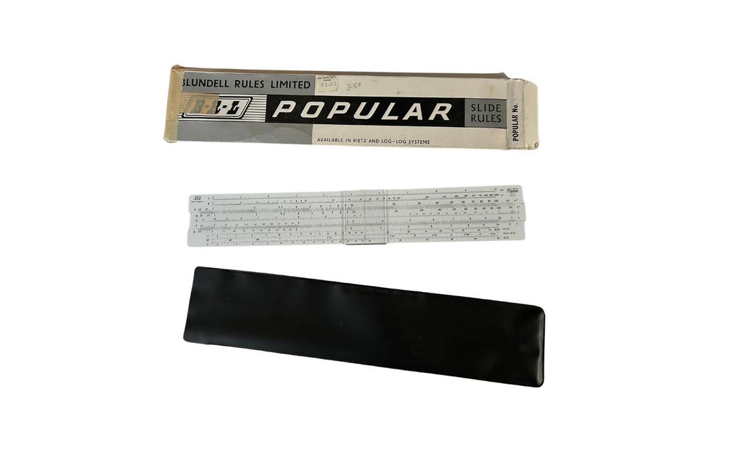1950s-60s BLUNDELL Popular Slide Rule | Vintage British Engineering ...